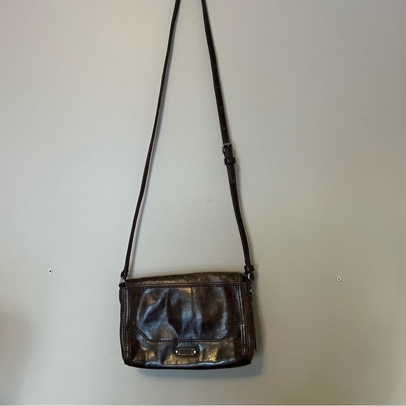Frye | Bags | Frye Soft Smooth Gray Leather Crossbody Zip Flap Multiple ...